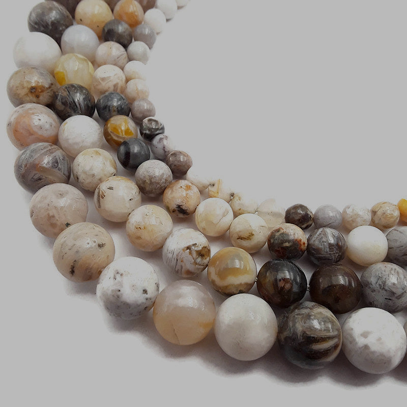 Bamboo Leaf Agate Beads – CRC Beads